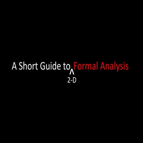 Formal analysis tutorial 2 d | PPT