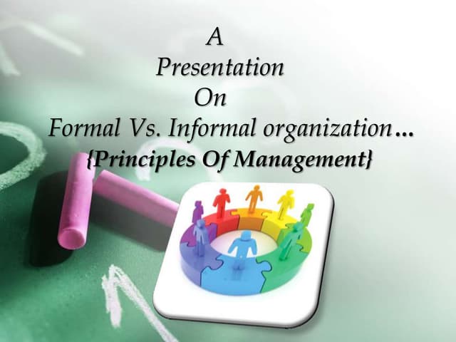 2. formal and informal organization | PDF