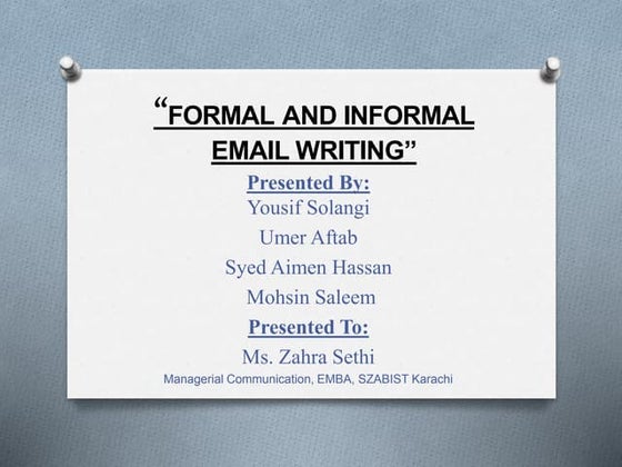 email writing ppt | PPT
