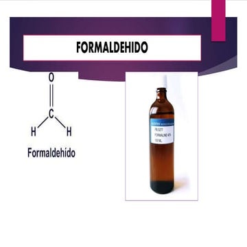 Formaldehido | PPTX