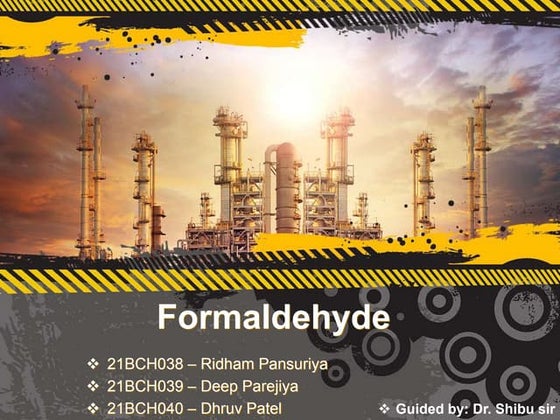 Formaldehyde | PPTX