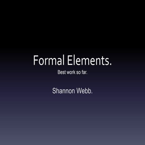 Formal elements | PPT