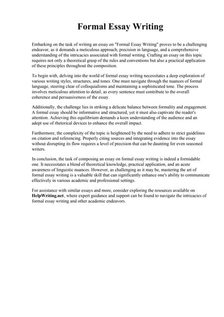 400 Word Essay Sample | PDF