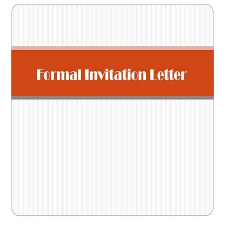Formal Invitation Letter | PDF