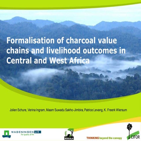 Formalisation of charcoal value chains and livelihood outcomes in ...