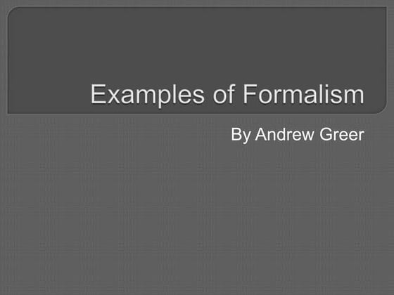 Formalism photography | PPTX