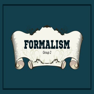 Formalism Criticism power point presentation | PPT