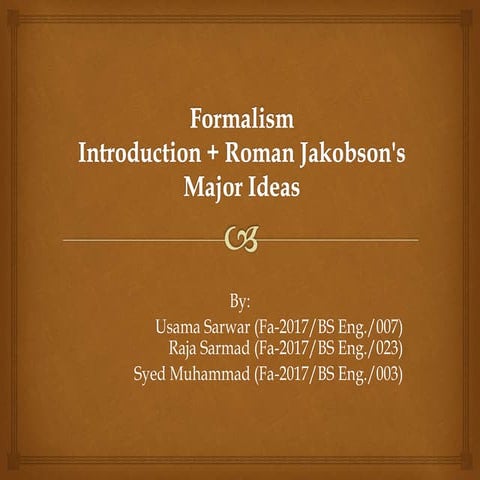 Formalism | PPTX