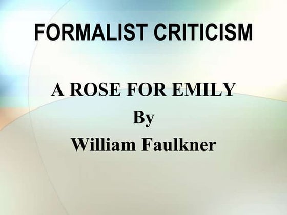 A rose for Emily - William Faulkner (Questions with answers) | PDF