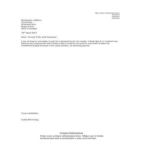 Formal letter format | PDF