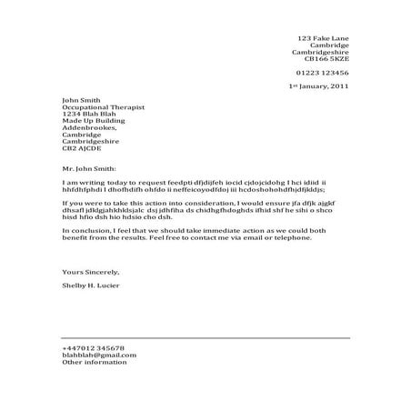 Formal letter template | DOCX