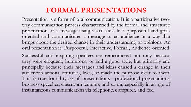 Presentation skills | PPTX