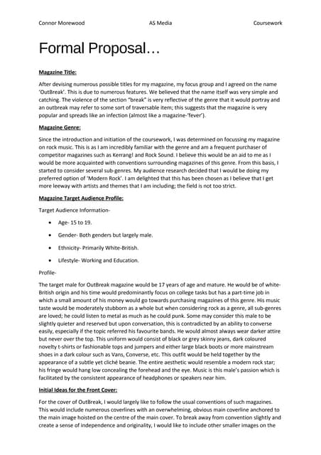 Task 9 proposal form | PDF