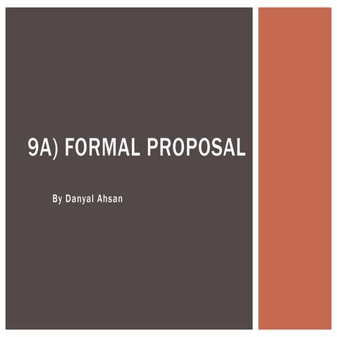 Formal proposal | DOCX