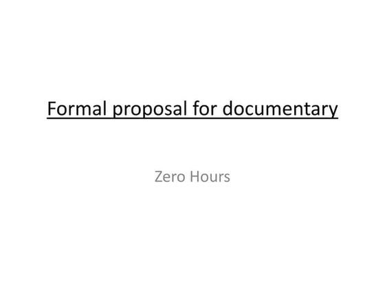 Formal proposal | PPT
