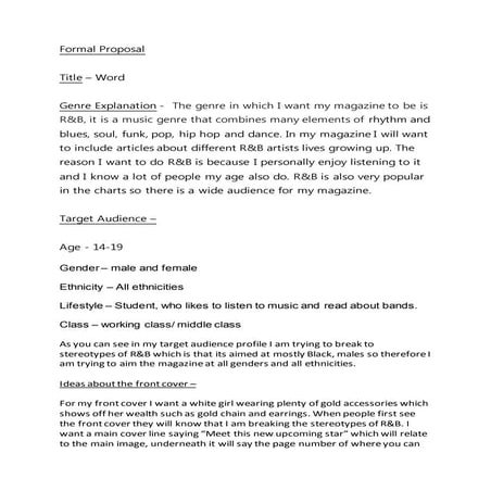 Magazine pitch and proposal overview | PDF