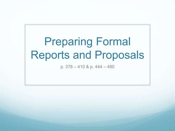 Proposal Writing | PPT