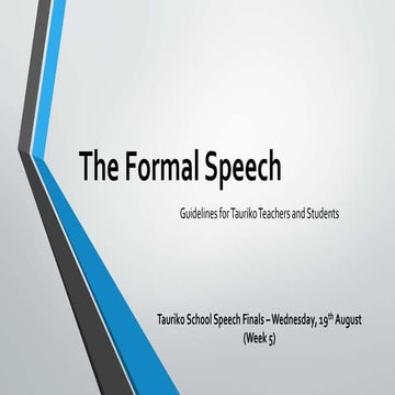 Formal speech final copy | PPT
