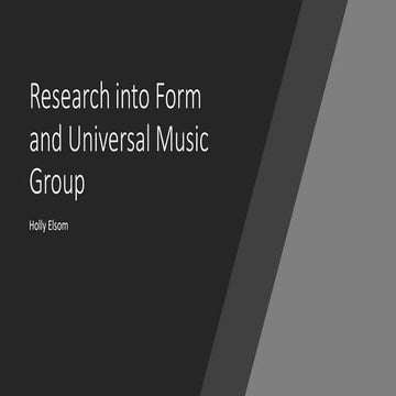 Form and universal research | PPT