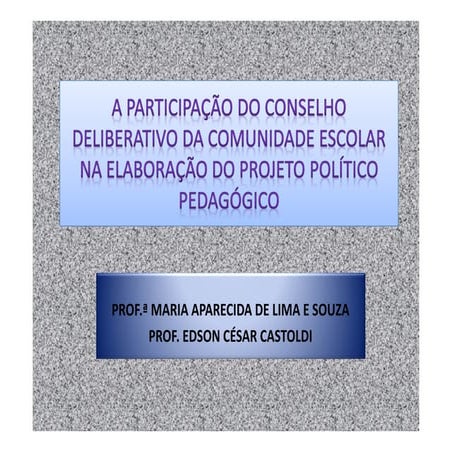 Conselho Escolar | PPTX