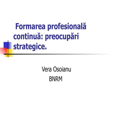 Formarea profesională continuă | PPT