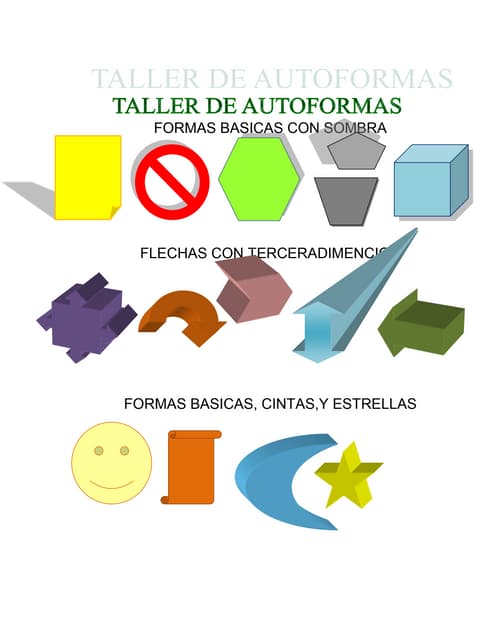 Formas básicas con sombras | PDF