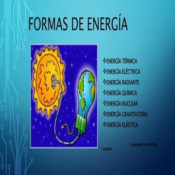 Formas de energía (power point) | PPT