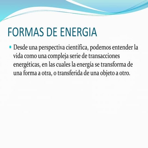 Formas de energia | PPTX