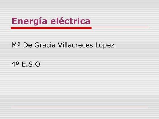 Tipos de energía | PPT