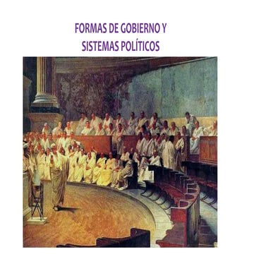 Formas De Gobierno Clásicas Y Modernas 1 Pptx