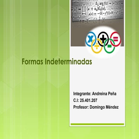 Formas indeterminadas | PPT