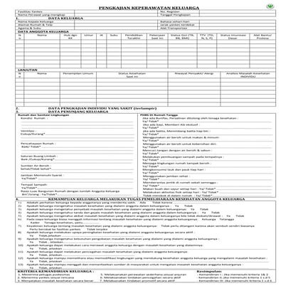 Format Asuhan Keluarga (Perkesmas) | DOC