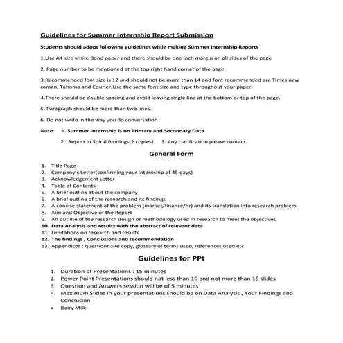 Format summer int report | DOCX