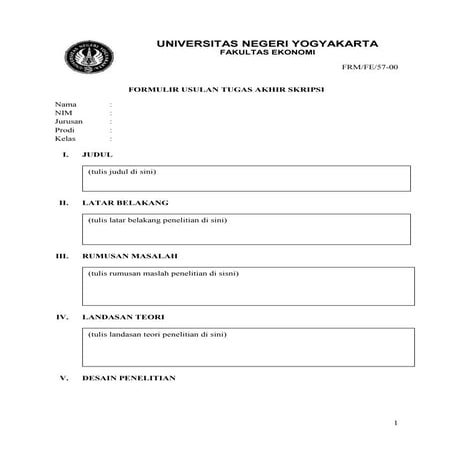 Format usulan-tas FE UNY | DOCX