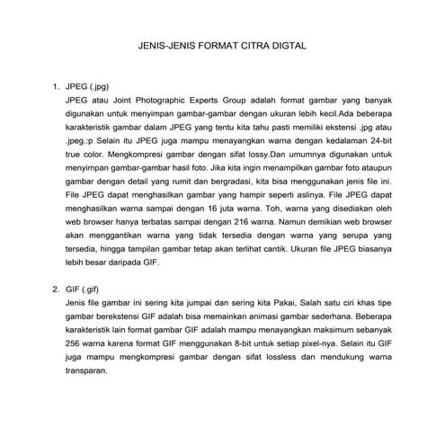 Format citra digital | DOC
