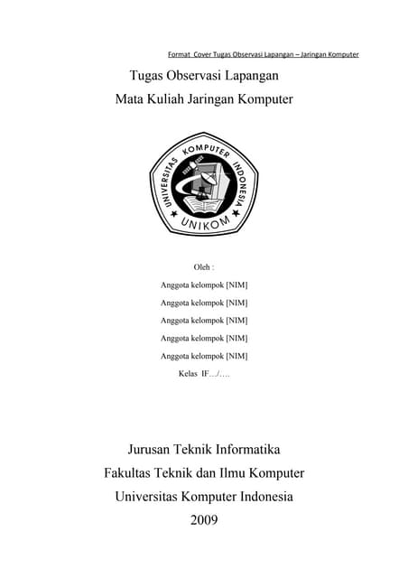 Cover MATA KULIAH | DOCX