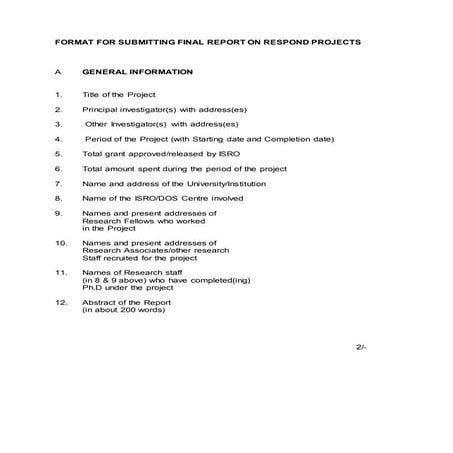 Format for final_report_ | DOC | Science