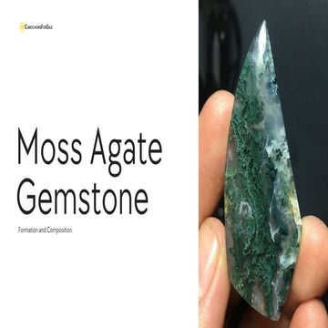 Formation and Composition Moss Agate gemstone | PDF