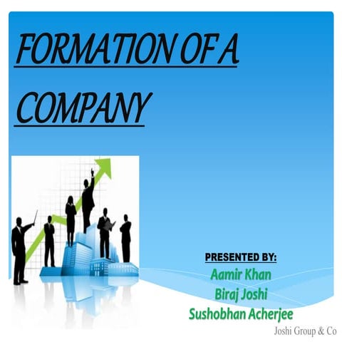 Formation of a company | PPTX