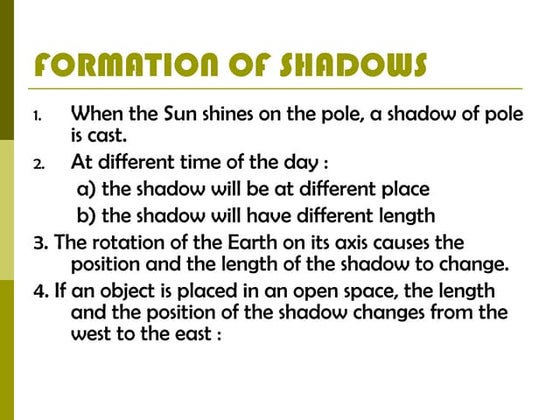 Light and Shadow | PPT