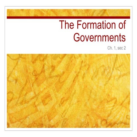Formations of govt | PPTX
