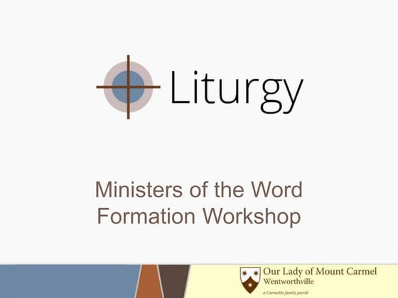 Ministry of the WORD: Lectorate | PPT