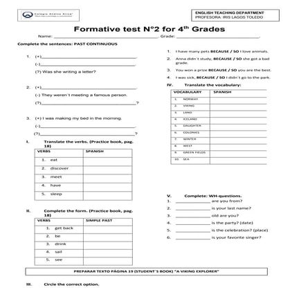 Formative test nº 2 | DOC