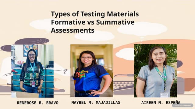 Summative and formative assessment | PDF