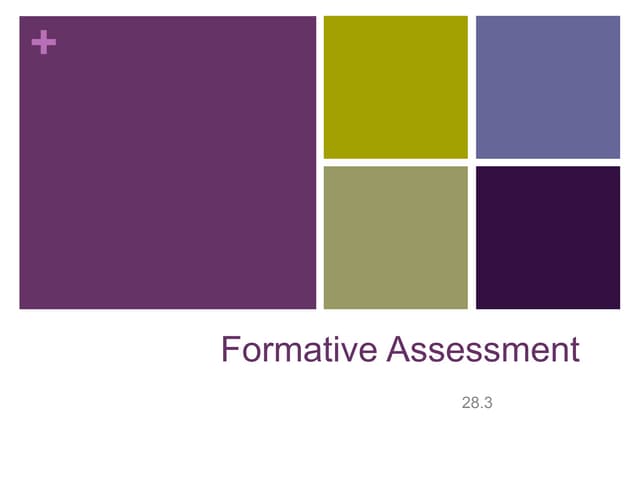 Formative Assessment