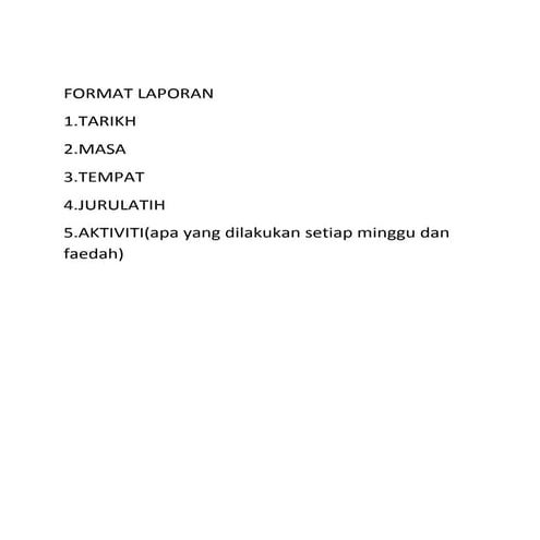 Format laporan | DOCX