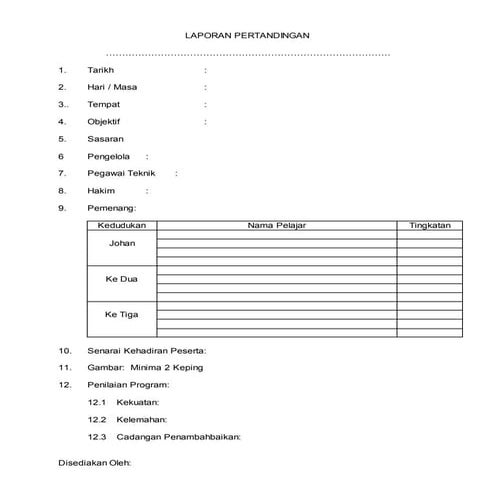 Format penulisan laporan | PDF