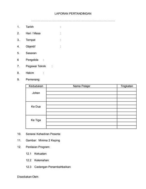 Format penulisan laporan | PDF