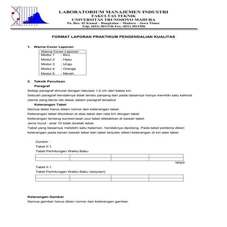 Format laporan praktikum | DOC