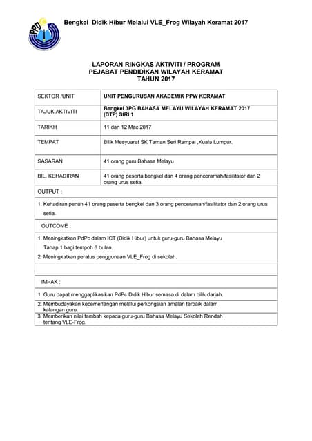 Format kertas cadangan/ proposal/kertas kerja | PDF